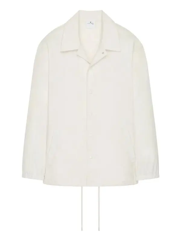 COURREGES Signature Logo Coach Jacket - Light Bones