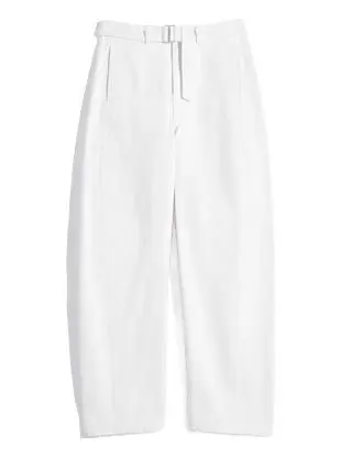 LEMAIRE Twisted Belted Pants - Milk