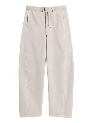 LEMAIRE Twisted Belted Pants - Moonstone