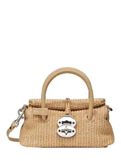 ZANELLATO Dotta Vimini Baby Raffia Bag - Beige Paprika Dolce