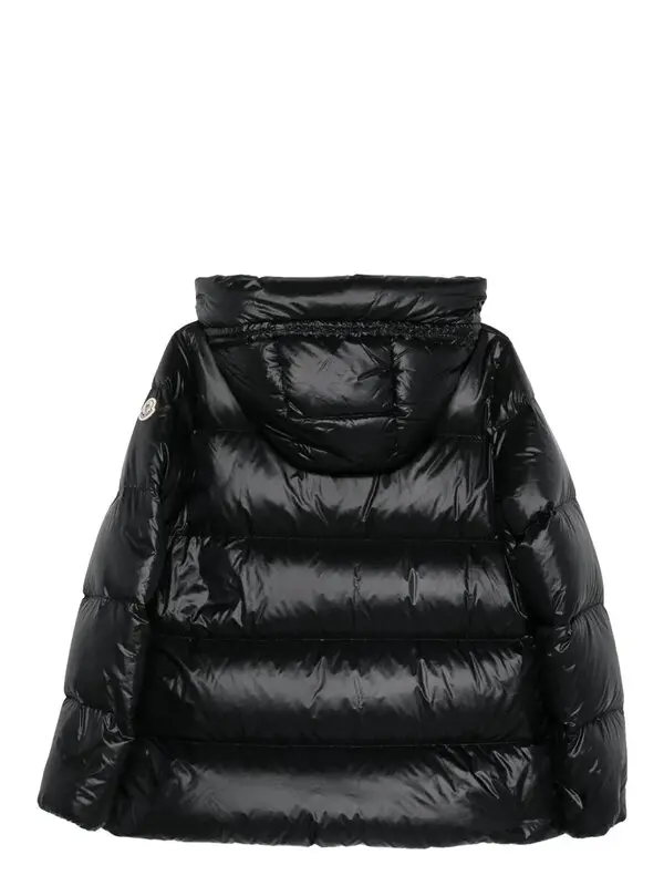 Moncler Serittes Short Parka With Quilted Design - Black