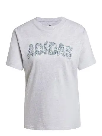 Adidas Graphic Tee - Light Grey Heather
