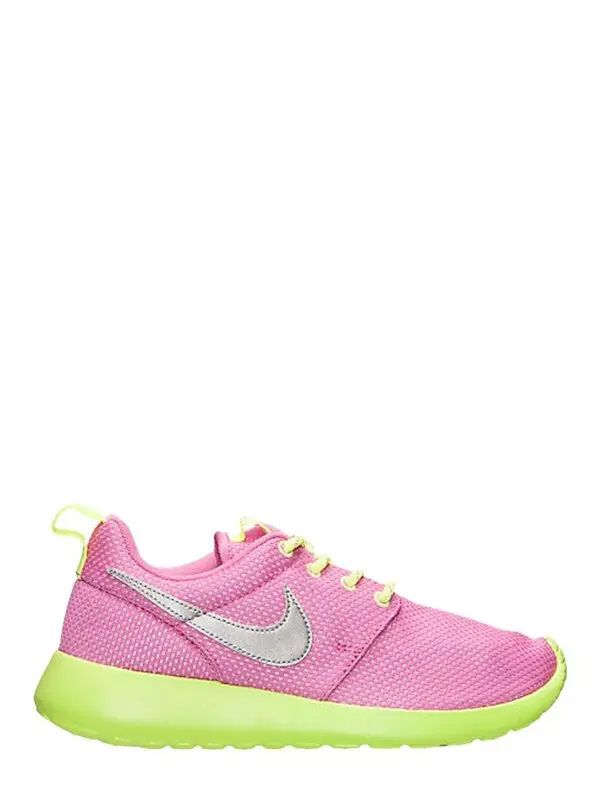 Nike Roshe Run Sneakers - Red Violet/metallic Silver/white