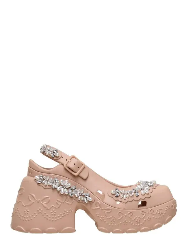 CROCS Ballerina Platform Clog - Pink Caramel
