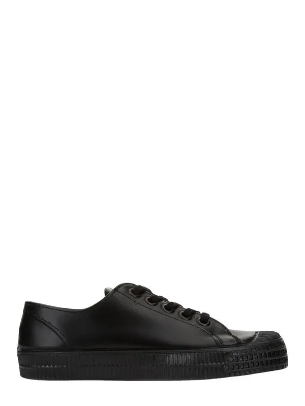 Novesta Star Master Leather Lace Up Sneakers - All Black