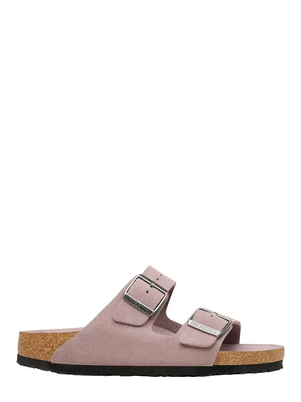 BIRKENSTOCK Arizona Soft Footbed Suede Leather Sandals - Faded Purple Tonal