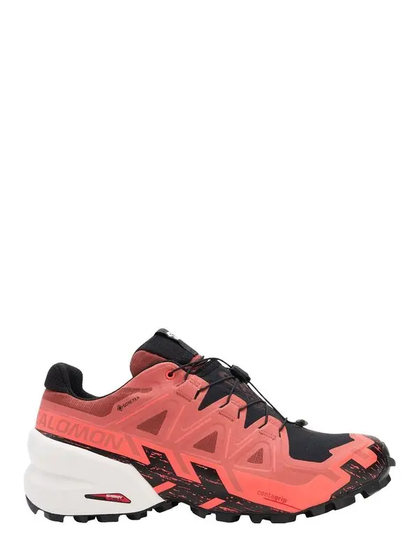 SALOMON Spikecross 6 Goretex Athletic Sneakers - Cow Hide/black/neon Flame