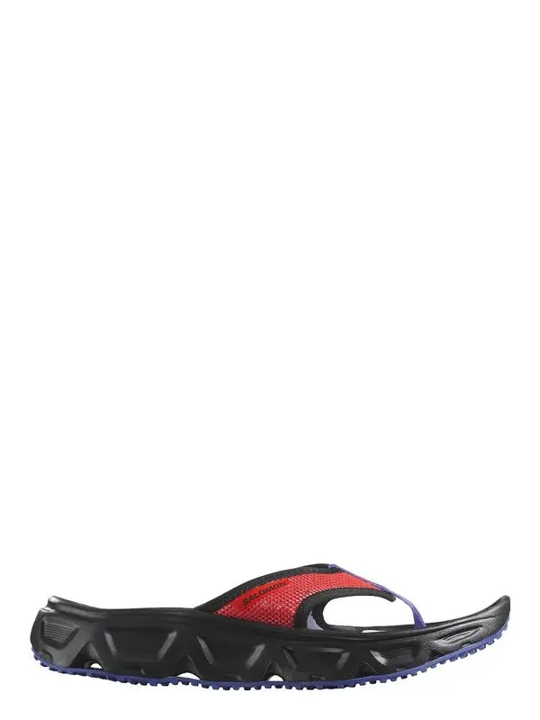 SALOMON Reelax Break 6.0 Flip Flops - Cosmic Sky Blue/black/flame Scarelet Red