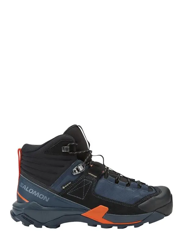 SALOMON X Ultra Alpine Mid Gore-tex Boots - Blue Nights/black/red Orange