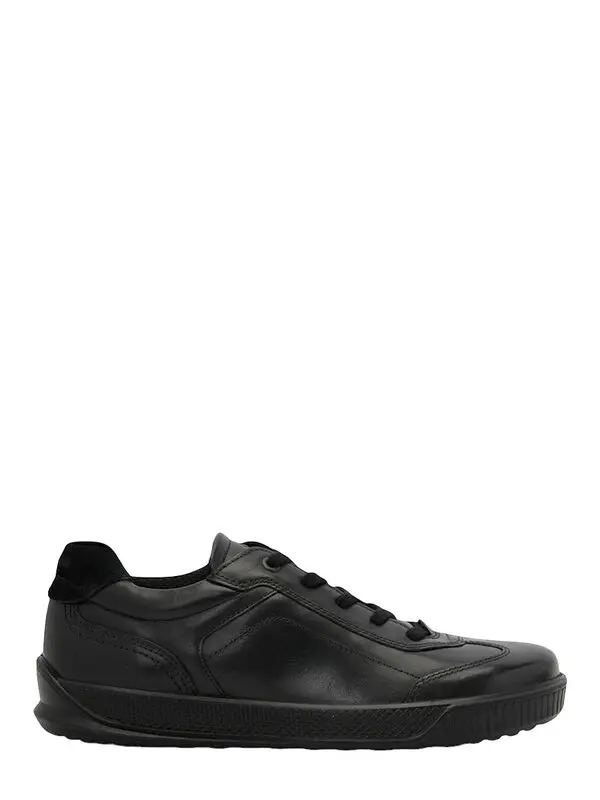 Ecco Byway Leather Lace-up Sneakers - Black