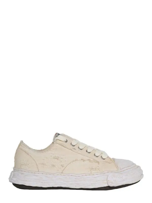 Mihara Yasuhiro Peterson 23 Og Sole Ripped Canvas Low-top Sneakers - White