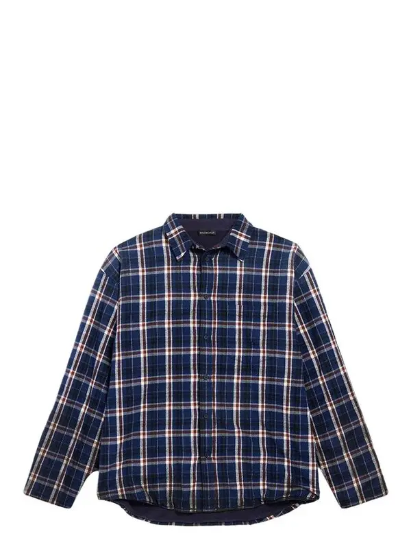 Balenciaga Reversible Shirt And Brown - Navy