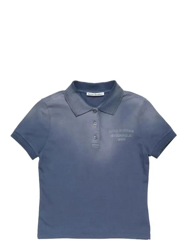 Acne Studios Sprayed Polo T-shirt - Blue