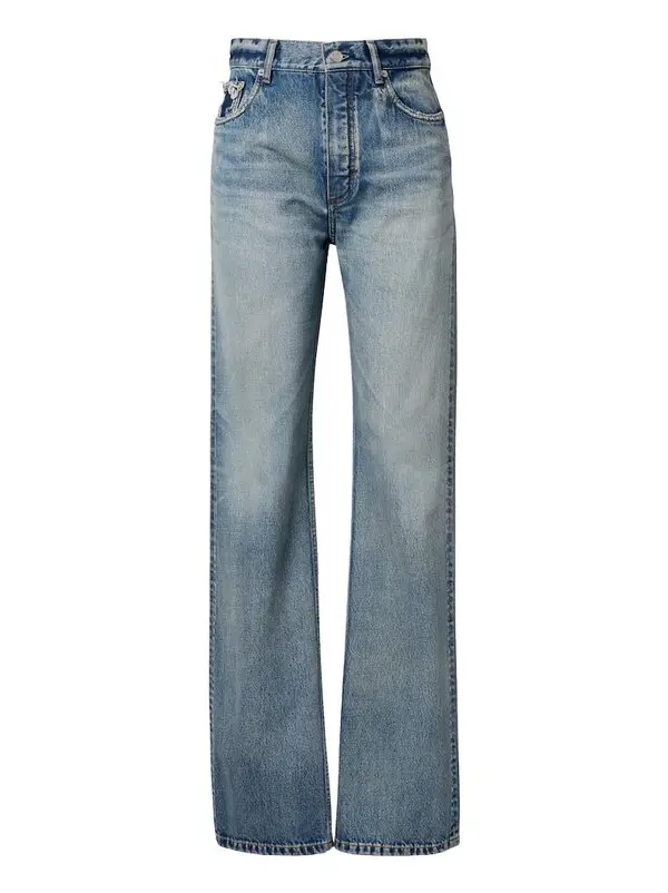 Alaïa Straight Leg Jeans - Blue