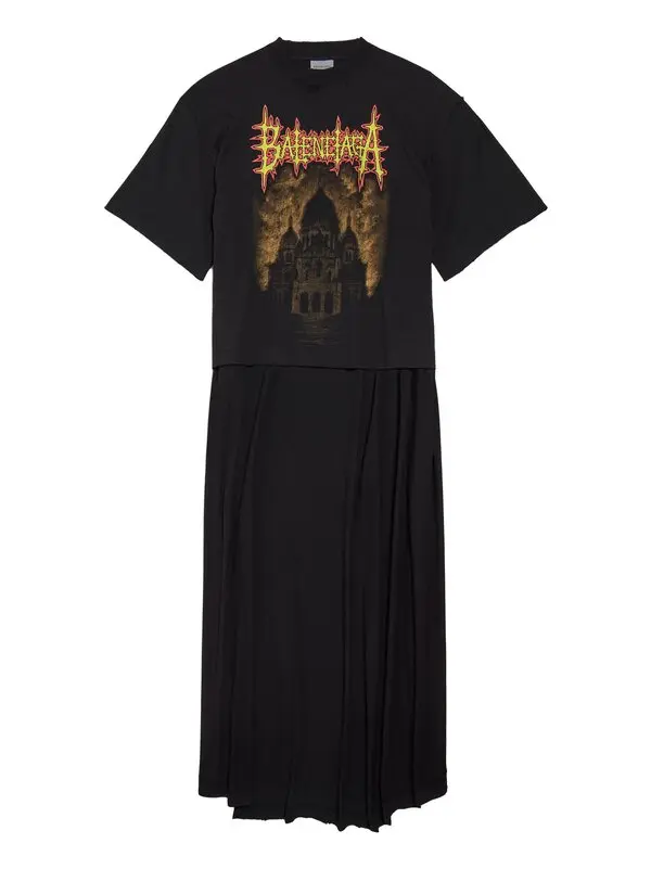 Balenciaga Sacré Cœur Train T-shirt - Black