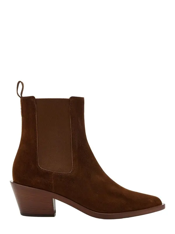 GIANVITO ROSSI Wylie Suede Ankle Boots - Brown