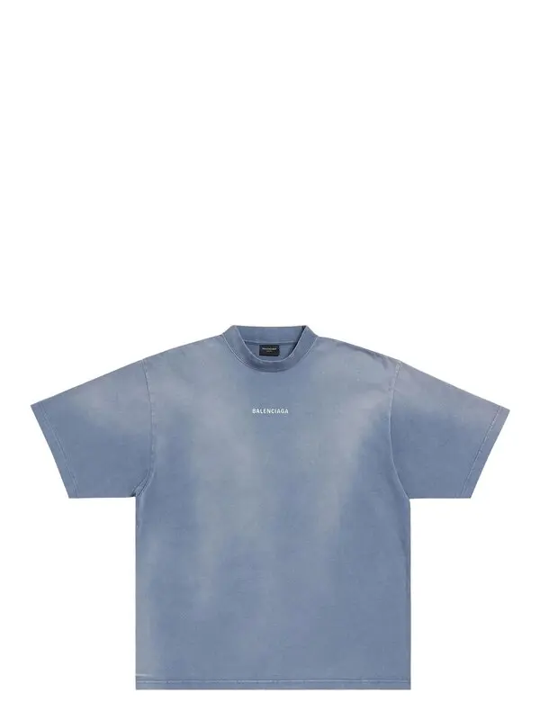 Balenciaga Medium Fit T-shirt - Blue