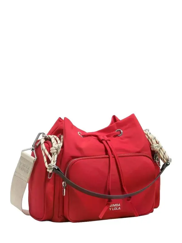 Bimba Y Lola Medium Pocket Bucket Bag - Red