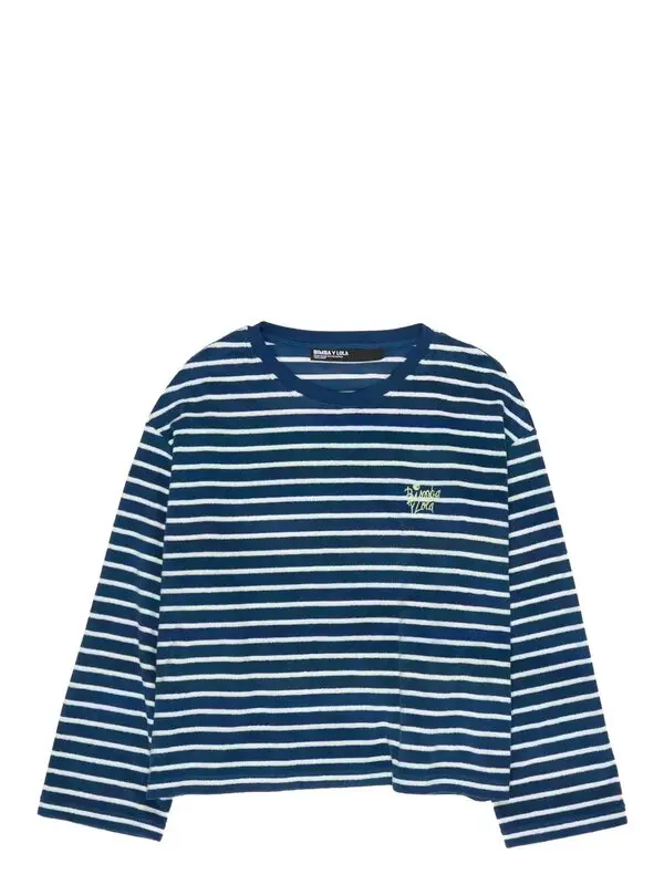 Bimba Y Lola Striped Long-sleeved T-shirt - Blue