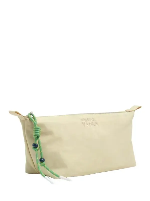 Bimba Y Lola Embroidered Logo Make-up Bag - Neutrals