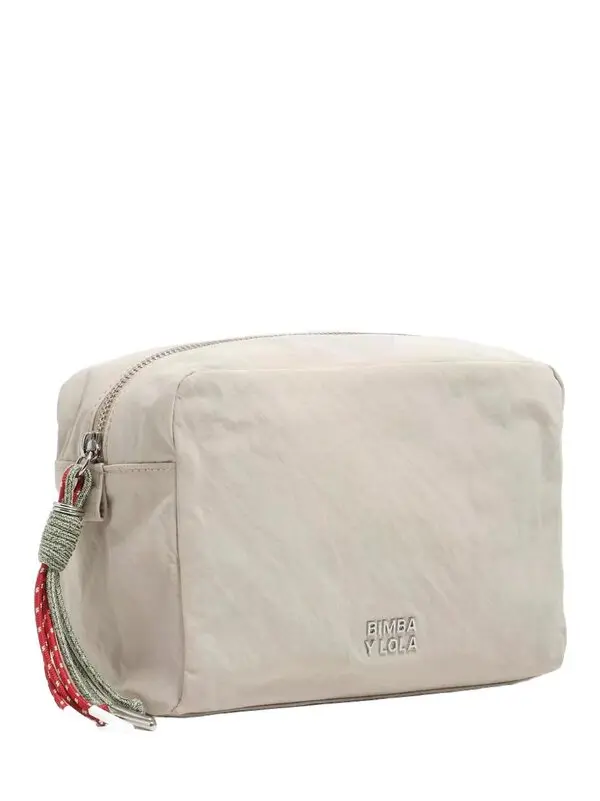 Bimba Y Lola Logo Lettering Rope-puller Makeup Bag - Neutrals