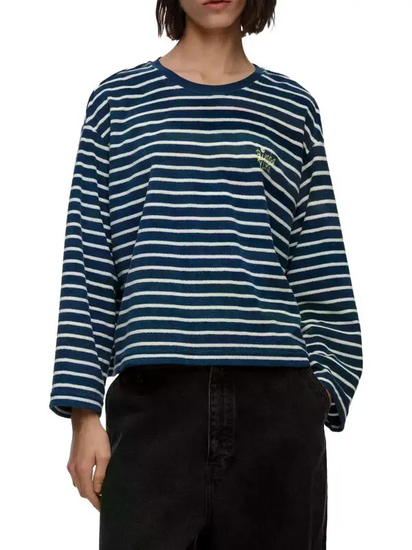 Bimba Y Lola Striped Long-sleeved T-shirt - Blue