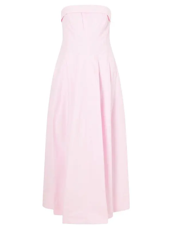 Simkhai Avril Strapless Pleated Gown - Pink