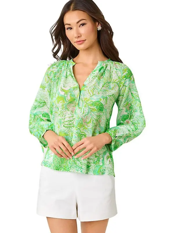Lilly Pulitzer® Andria Top - Resort White Ship To Shore