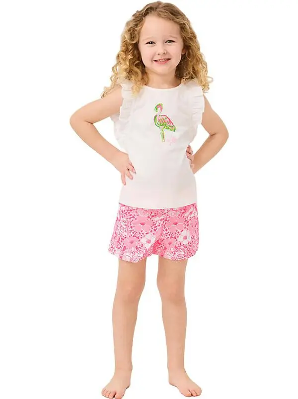 Lilly Pulitzer® Graphic Ruffle Tank Top - Multi On Parade Graphic