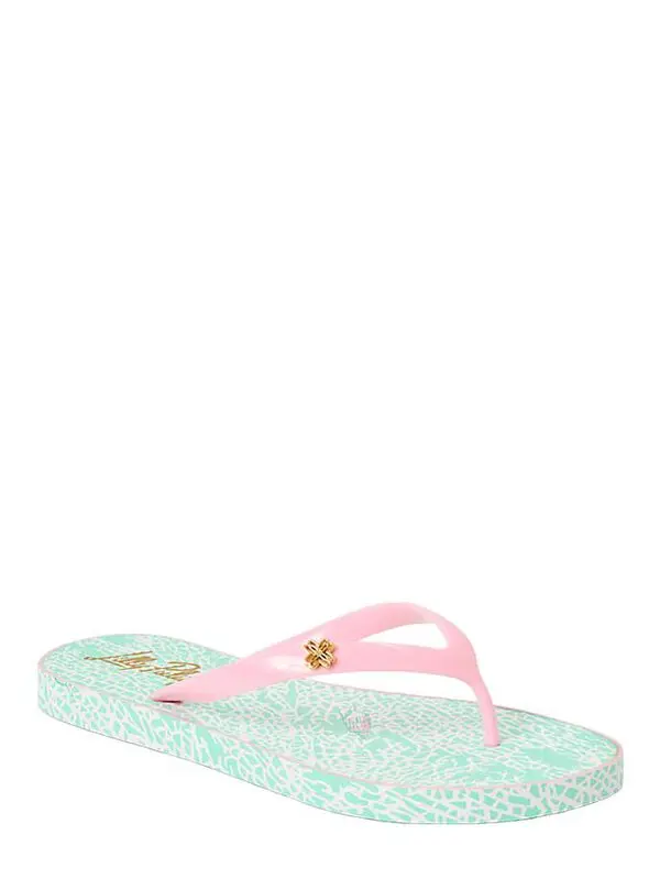 Lilly Pulitzer® Printed Flip Flops - Mint Condition Fantastical Accessories Small