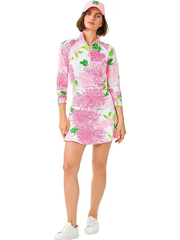 Lilly Pulitzer® Upf 50+ Luxletic Zadora High Rise Skort - Resort White Lil Go With The Flow