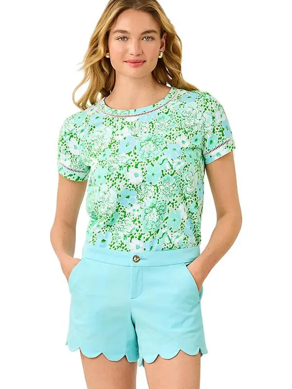 Lilly Pulitzer® Clairmont Ladder Lace Knit Top - Mint Condition Burst Of Joy