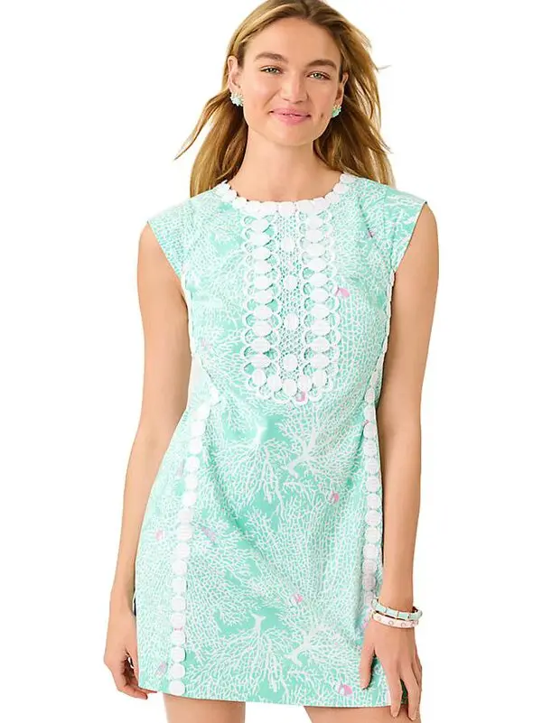 Lilly Pulitzer® Rosalena Stretch Shift Dress - Mint Condition Fantastical