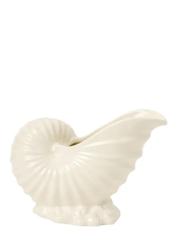 Lilly Pulitzer® Ceramic Nautilus Shell Planter - Resort White