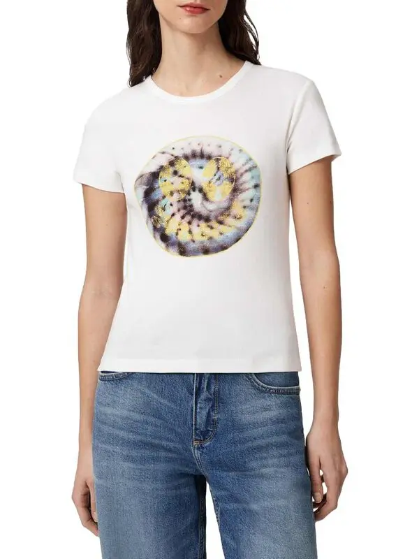 ALLSAINTS Spun Out Stevie Graphic Cotton T-shirt - Chalk White