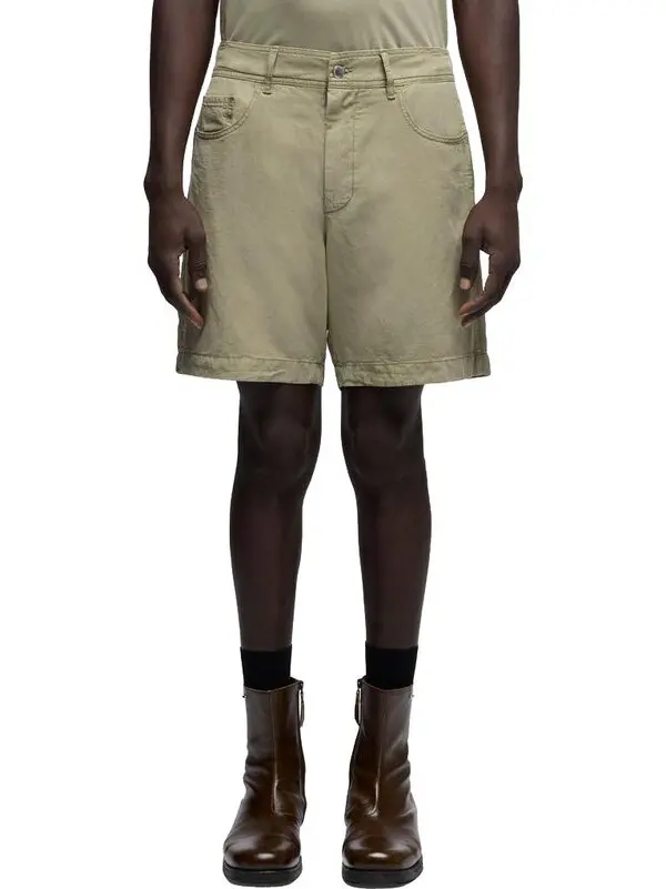 7 For All Mankind Hybrid Twill Jogger Shorts - Army
