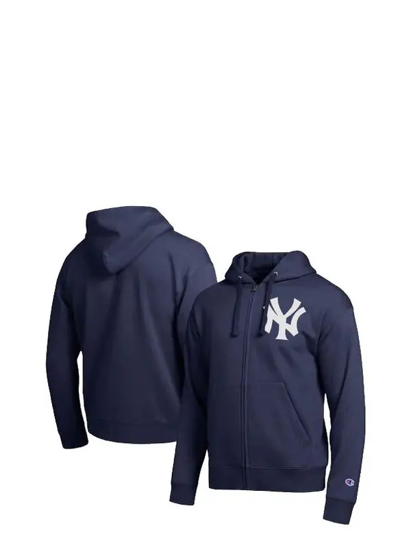 Champion New York Yankees All-star Full-zip Hoodie - Navy