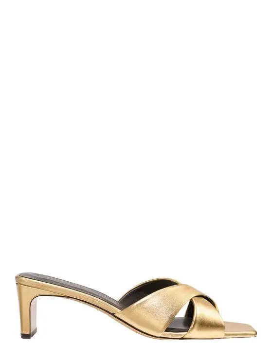 MARGAUX LONNBERG The Selene 50 Sandal - Gold Nappa