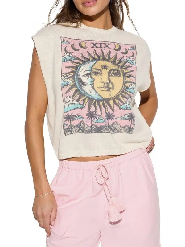 Spiritual Gangster Power Of Sun Sweater - Vintage White