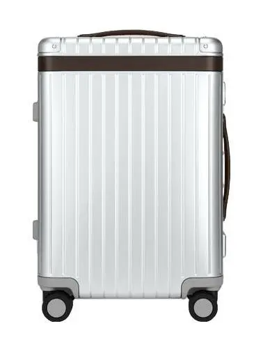 CARL FRIEDRIK Aluminium Carry-on Luggage - Silver/chocolate