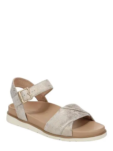 Dr. Scholl'S Free To Move Quarter Strap Sandal - Gold