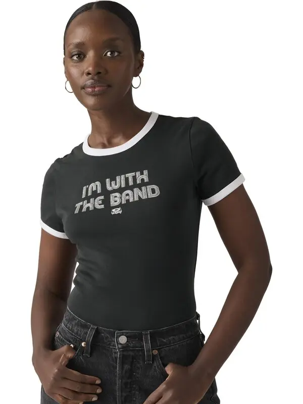 LEVI'S Graphic Rickie Ringer T-shirt - I'm With The Band