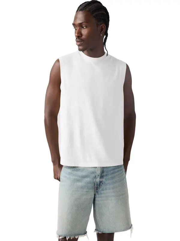 LEVI'S Muscle Tank Relaxed Fit, Soft Cotton - Bright White