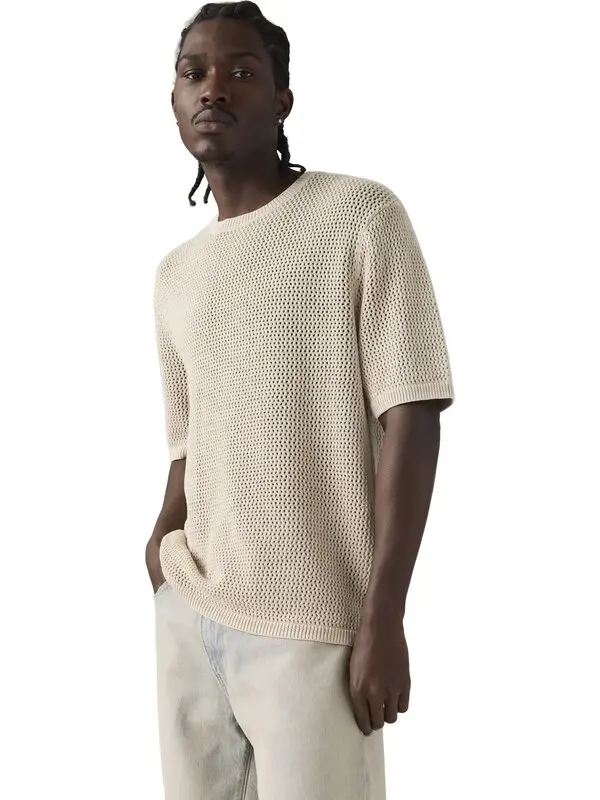 LEVI'S Stinson Knit Sweater Shirt - Pumice Stone