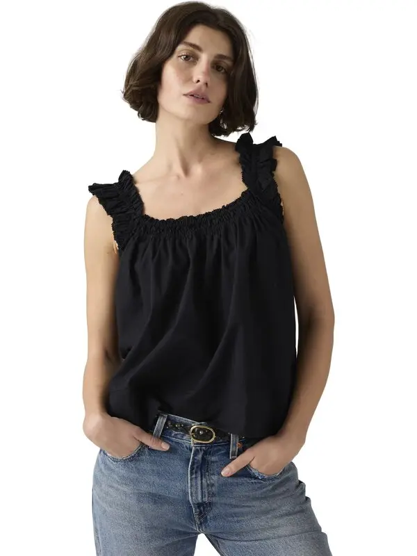 LEVI'S Meg Cotton Blouse - Anthracite Night