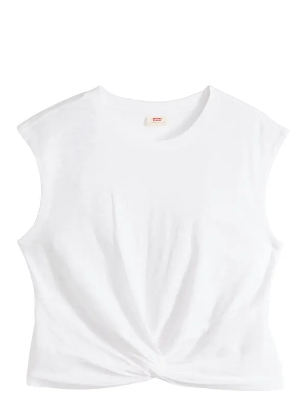LEVI'S Jemma Knot Sleeveless Tee - Bright White