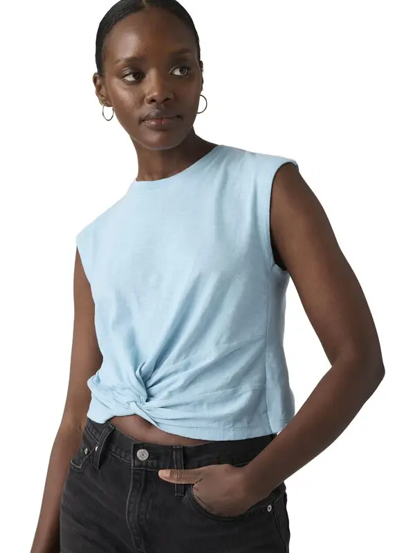 LEVI'S Jemma Knot Sleeveless Tee - Air Blue