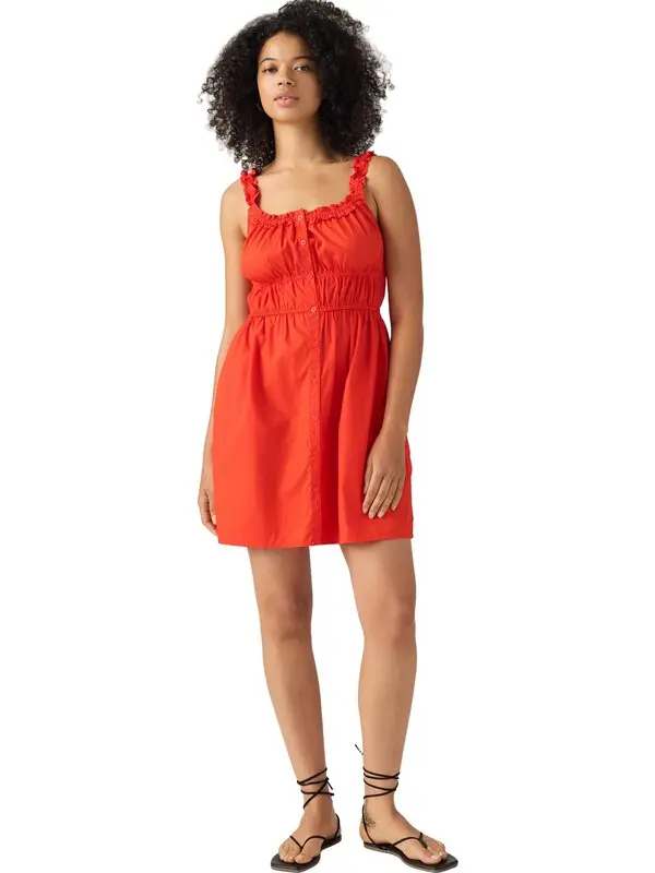 LEVI'S Vera Waisted Mini Dress - Signal Red