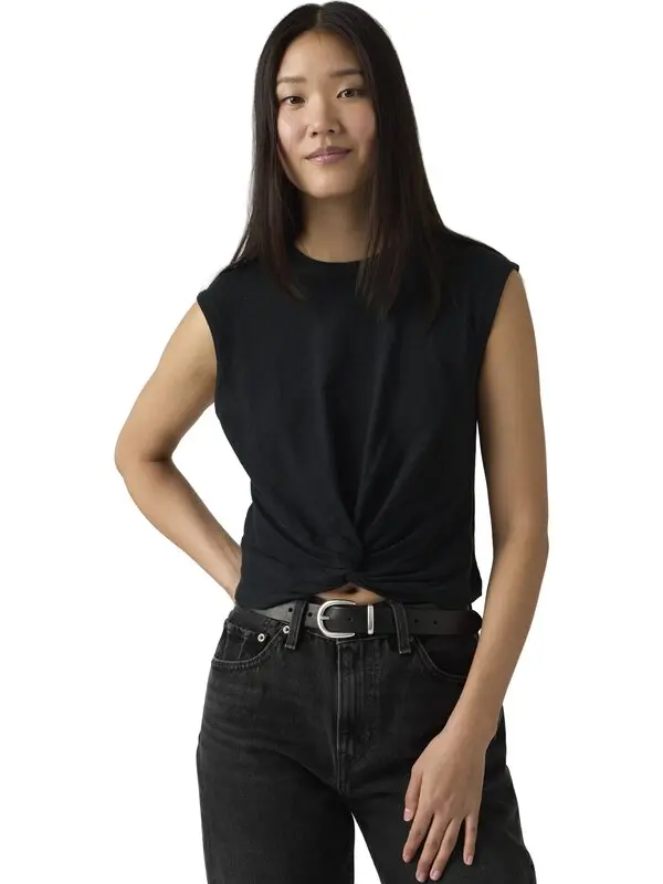 LEVI'S Jemma Knot Sleeveless T-shirt - Anthracite Night