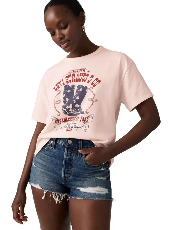 LEVI'S Graphic Short Sleeve T-shirt - Poster Daisy Boot